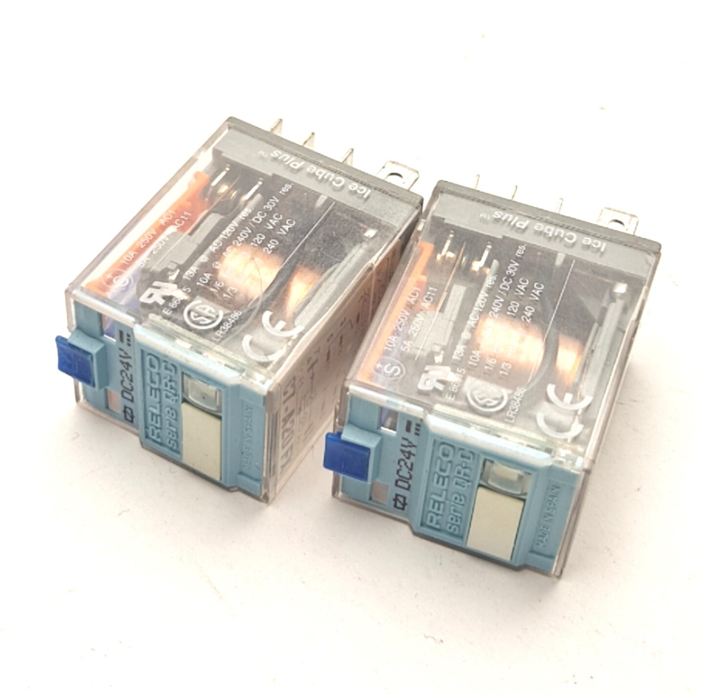 Lot of 2 Releco Relay C7-A20 FX Coil: 24VDC Contact: 250VAC 10A DPDT | eBay