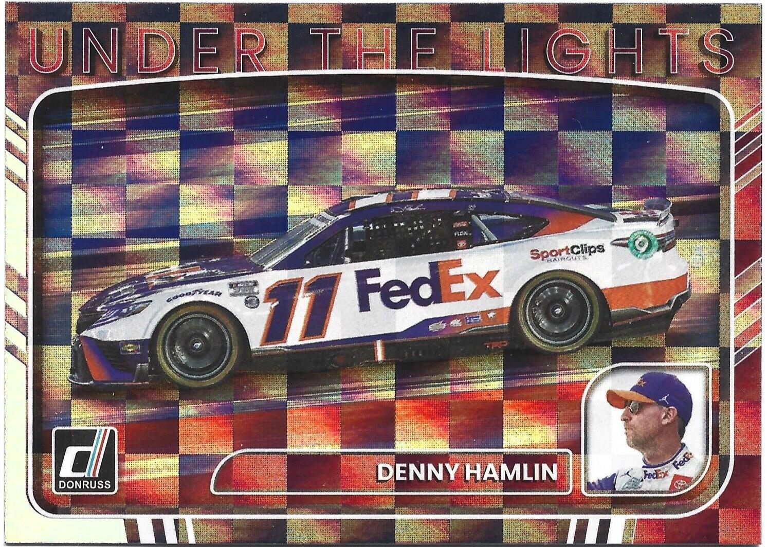 2023 Panini Donruss NASCAR - Under the Lights Denny Hamlin #UL10 ...