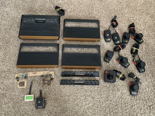 PARTS LOT Atari 2600 Console + Controllers + Shells - Untested - Read ...