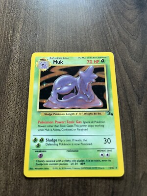 Pokémon TCG Muk Fossil 13 Holo Unlimited Holo Rare | eBay