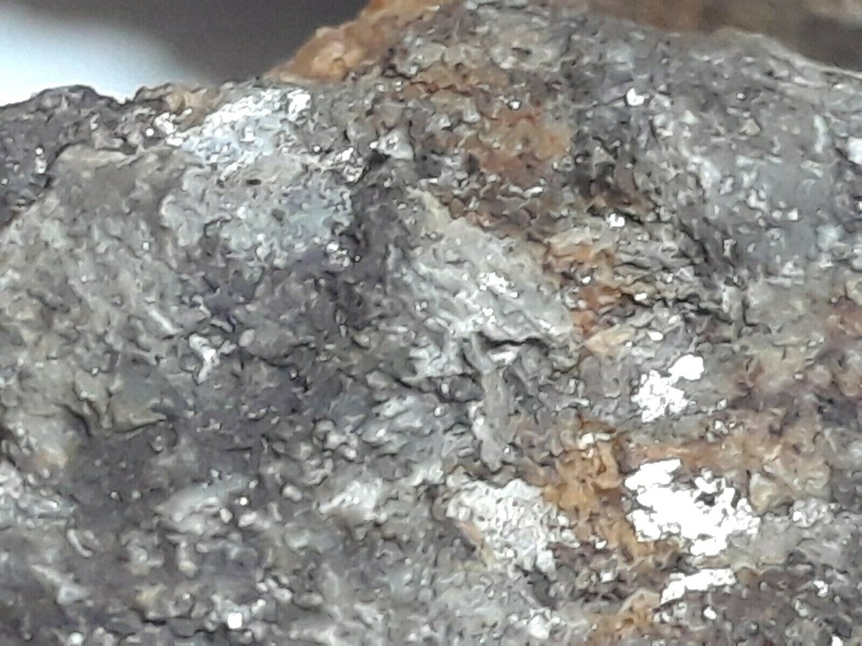2 beautiful shiny rocks. Natural Crystal mineral specimens. silver ...