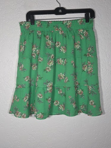 LOFT Skirt Medium Petite Medium Flowy Tiered Floral Preppy Spring ...