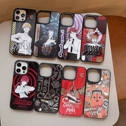 Chainsaw Man Mirror Phone Case Pochita For iPhone 13 14 Promax ...