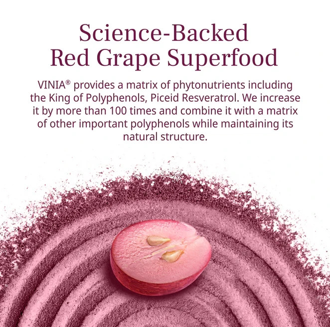 VINIA RED GRAPE POWDER 90 CAPSULES FULL SIZE SEALED BRAND NEW FREE ...