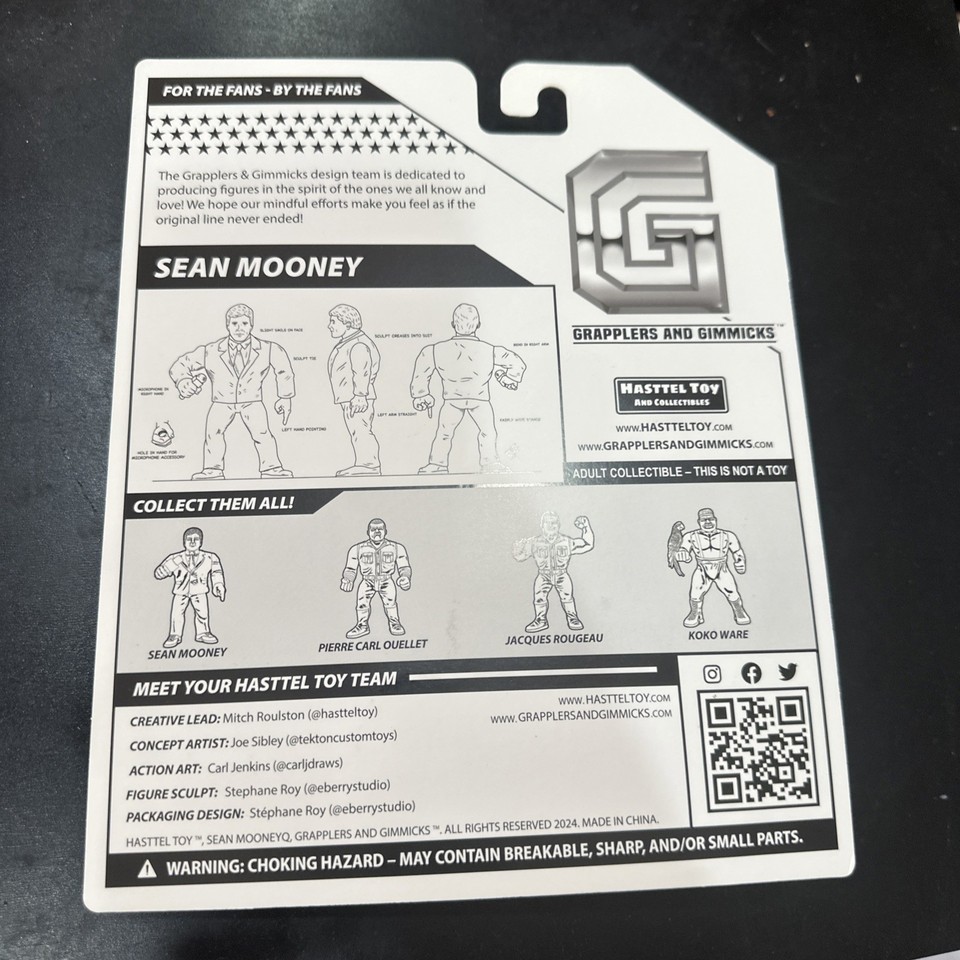 WWF Sean Mooney Figure Hasttel Toy Grapplers & Gimmicks WWE Hasbro ...