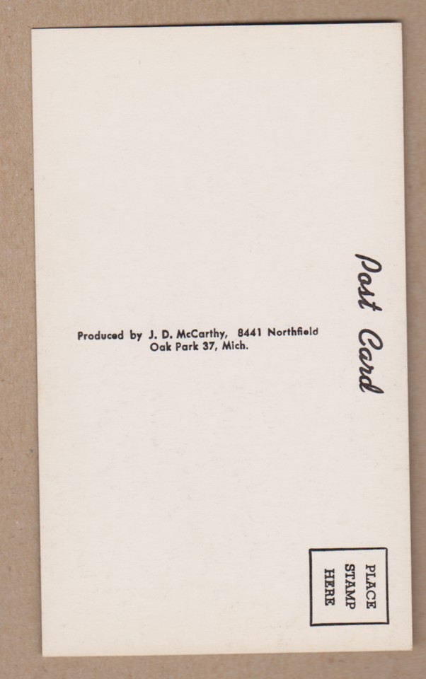 Terry Barr signed J.D.McCarthy BW Detroit Lions postcard-RARE(DEC) | eBay