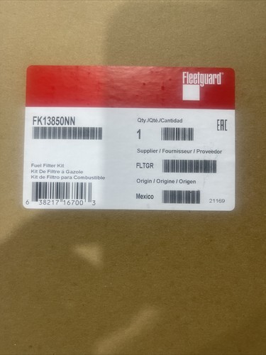 FLEETGUARD FK13850NN FUEL FILTER KIT PRIMARY/SECONDARY 2013-ON DD13 ...