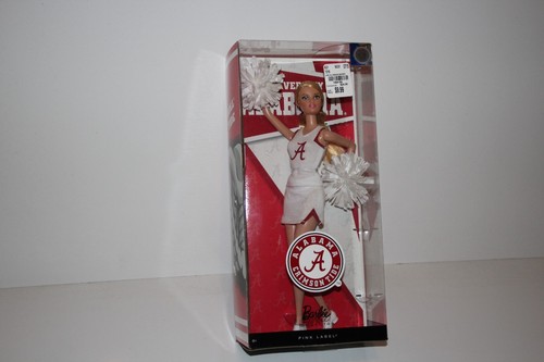 Pink Label Alabama Crimson Tide Cheerleader Barbie 2011 Rare Sealed ...