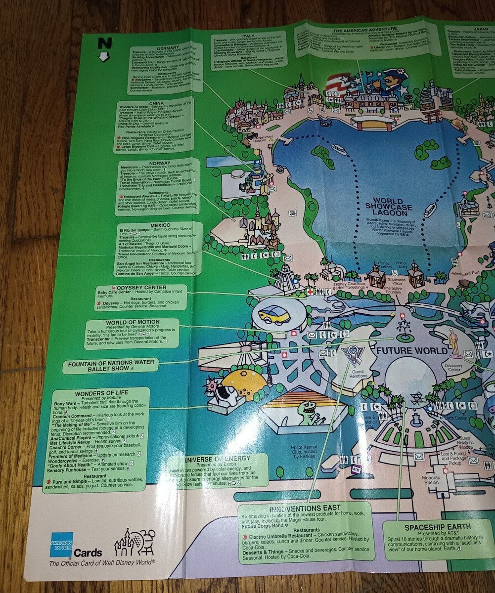 Wdw Epcot Map