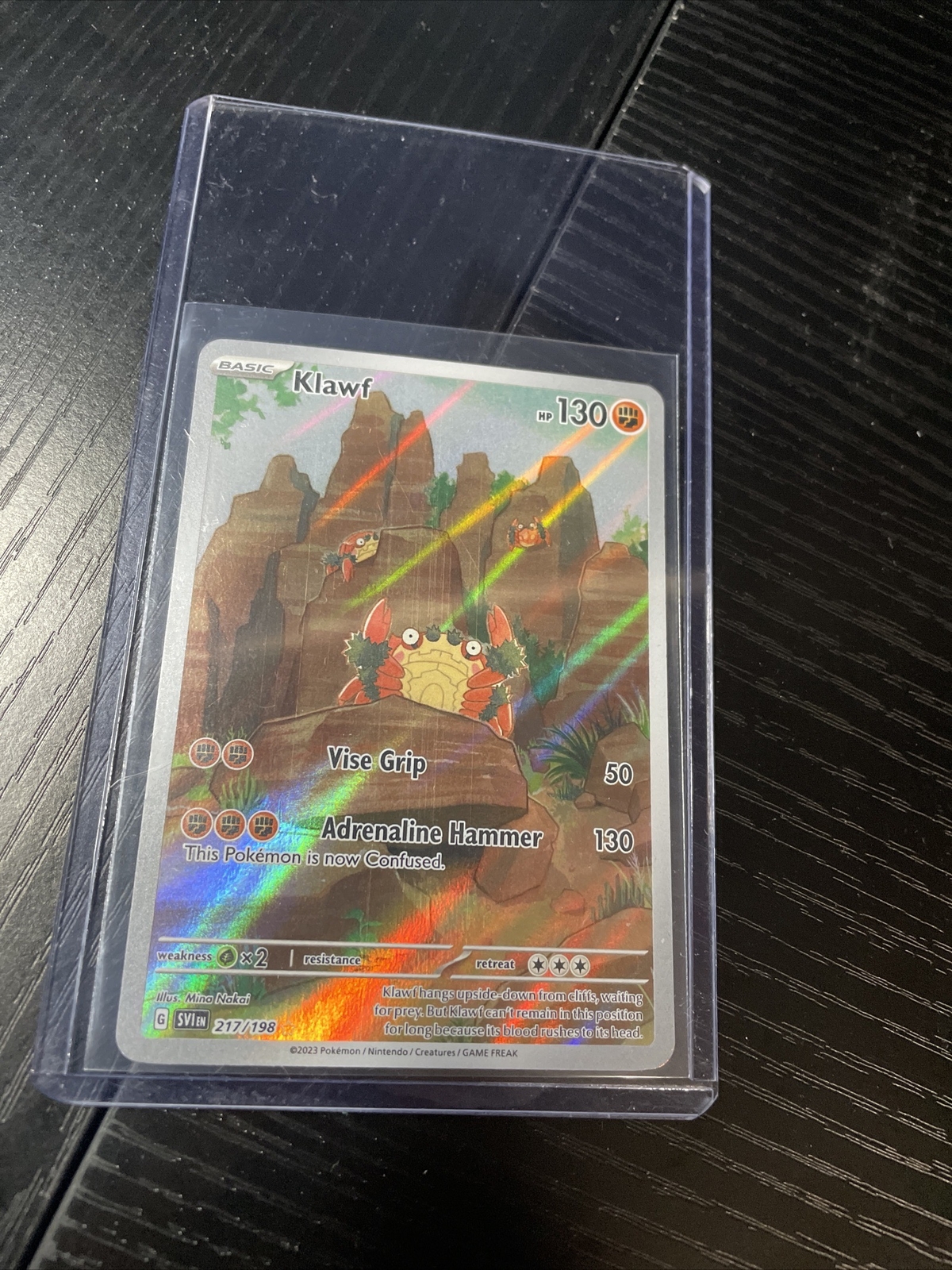 Pokémon TCG Klawf Scarlet & Violet BASE Set 217/198 Holo Illustration ...