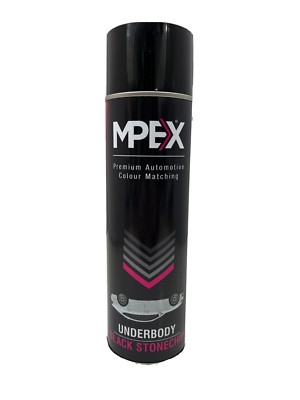 Mpex Black Stone Chip Anti Gravel Aerosol Spray Paint Oversprayable ...