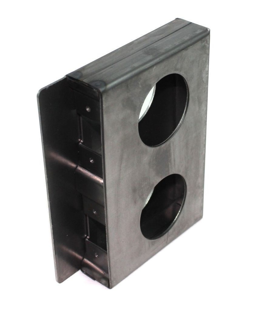 (2x) Gate / Door Steel Lock Box - Double Hole - Weld - 1 1/4" x 6 3/4 ...
