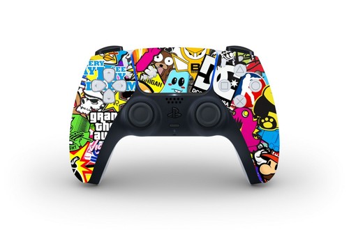 BOMBING Skin PS5 Controller Wrap Sticker Bomb Cover Sony Dualsense ...