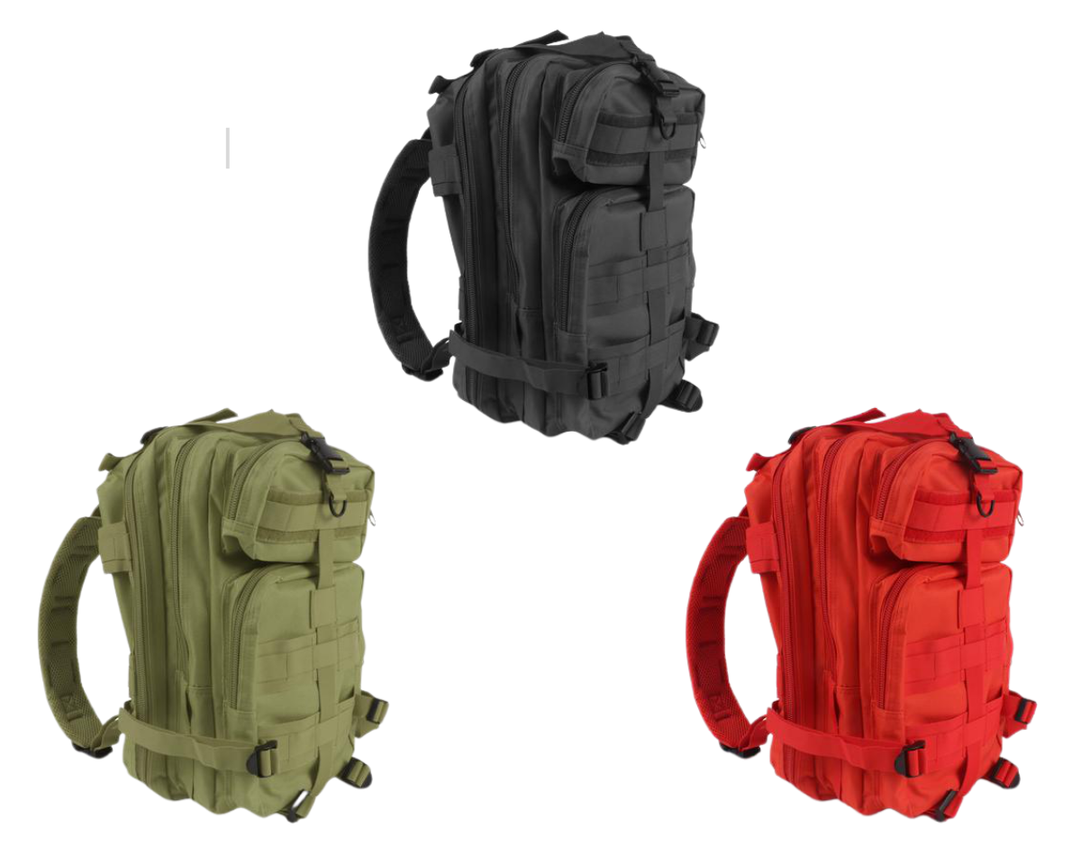 Red MediTac Tactical Assault Pack First Aid Rucksack 18" Military MOLLE ...