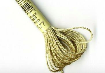 Metallic Cross Stitch Embroidery Thread Skein Light Effect Threads ...