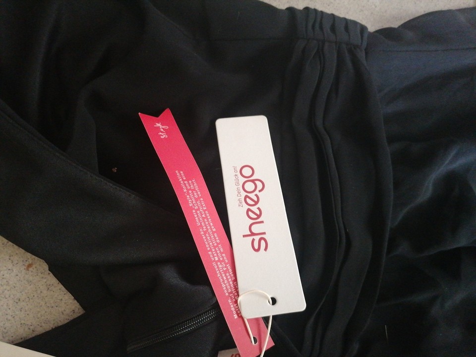 sheego Abito da Sera Donna Nero Elegante Maxikleid (EU 46) | eBay