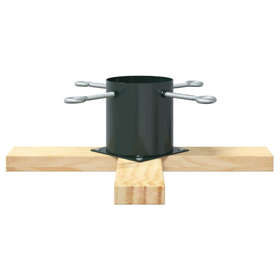 vidaXL Christmas Tree Stand 1.73 Green 50 x 50 x 16 cm Solid Pine Wood ...