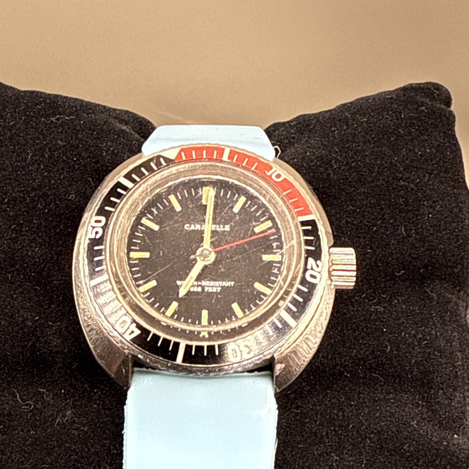 Rare Vintage 1977 Caravelle 666 Devil Diver Manual Wind Ladies Watch ...