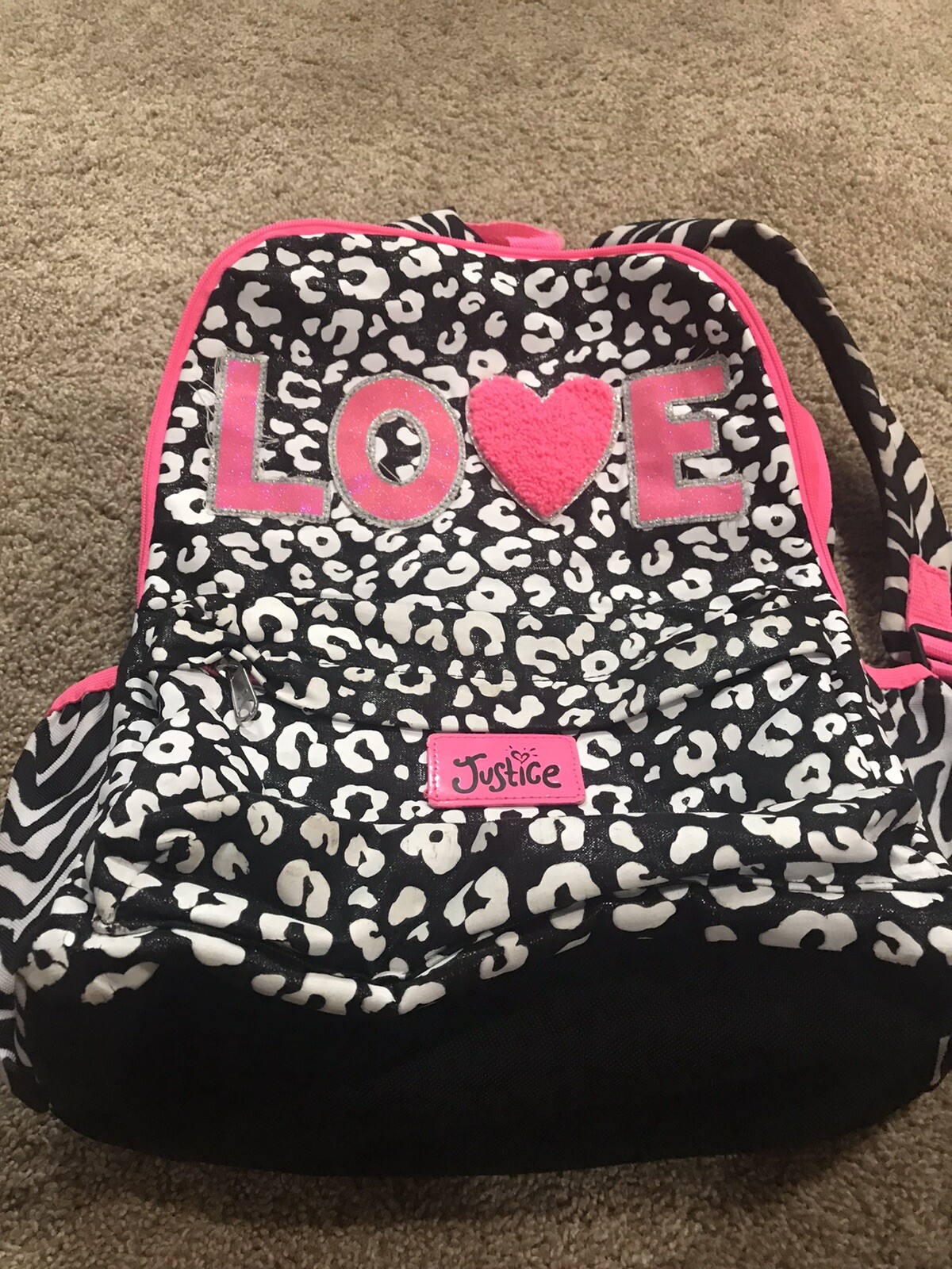 justice backpack girls full size | eBay