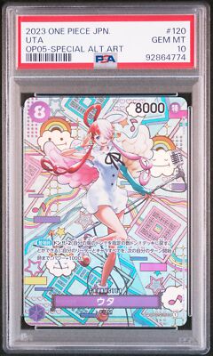 PSA 10 One Piece UTA OP02-120 SP Special Alt Art Awakening of The New ...
