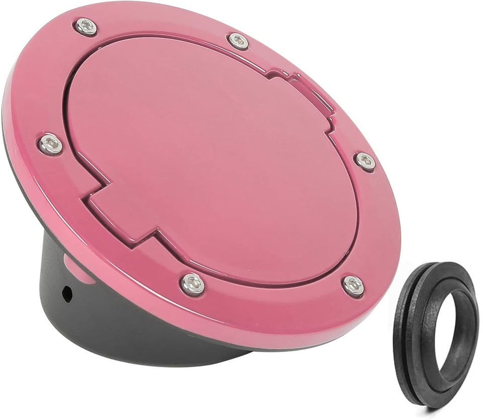 Pink Fuel Filler Door Gas Tank Cap Lid Cover Decor Trim For Jeep ...