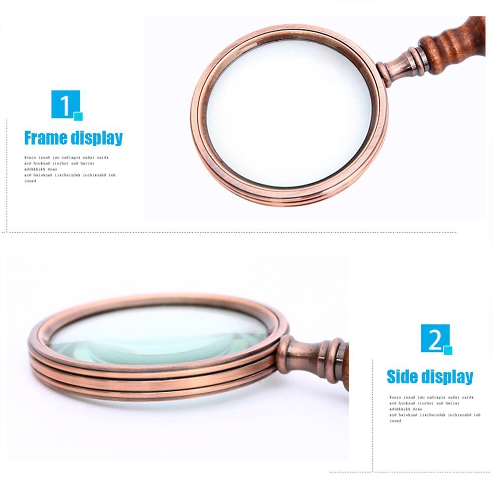 Box 10X Microscope Handheld Vintage Magnifying Glass Reading Jewelry ...