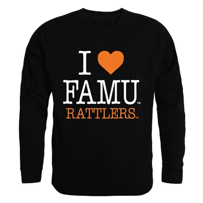 Florida A&M University Rattlers FAMU I Love Crewneck Sweatshirt Sweater ...
