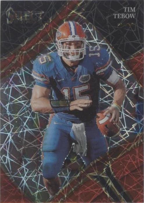 2023 Panini Select Draft Picks - Field Level Tim Tebow #128 Red Lazer ...