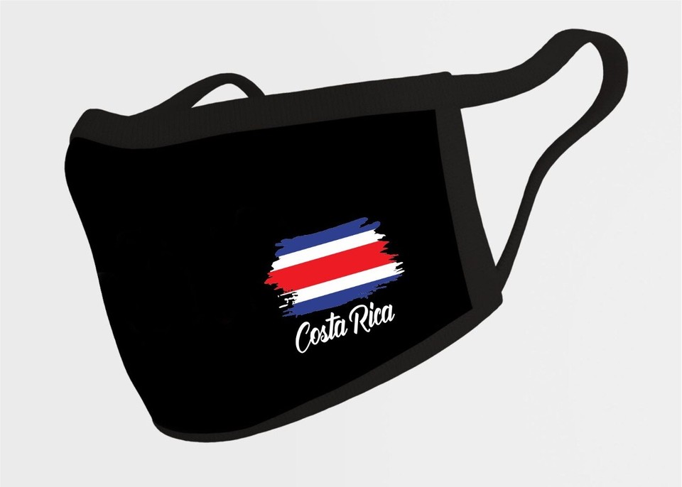 Costa Rica face masks Costa Rican pride black Costa Rica flag mask | eBay