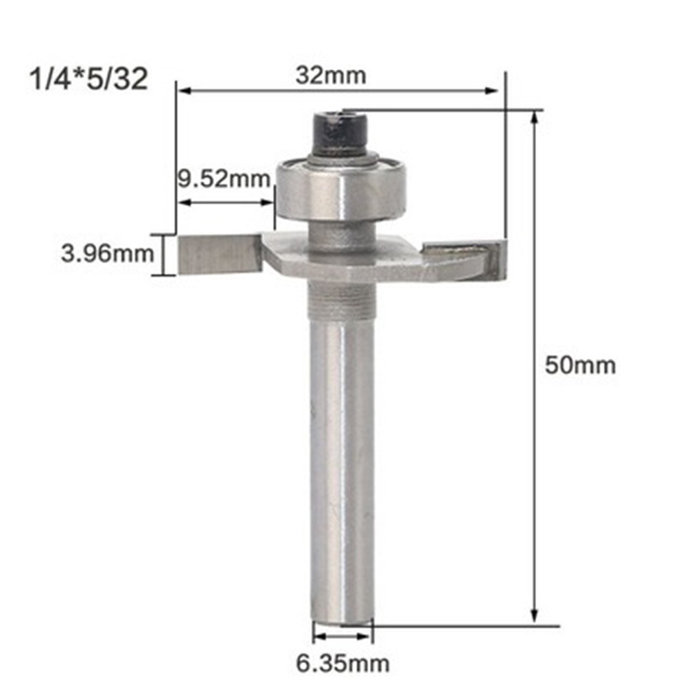 1 X Arcade T-Slot Router Bit 1/4\ Shank 5/32\ Cutting Depth 2 Flutes ...