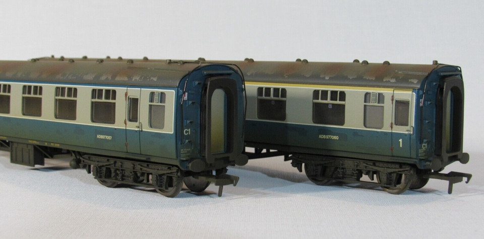 Bachmann 39-001 BR Mk1 SK Coach Twin Pack Works Test Train Blue&Grey ...