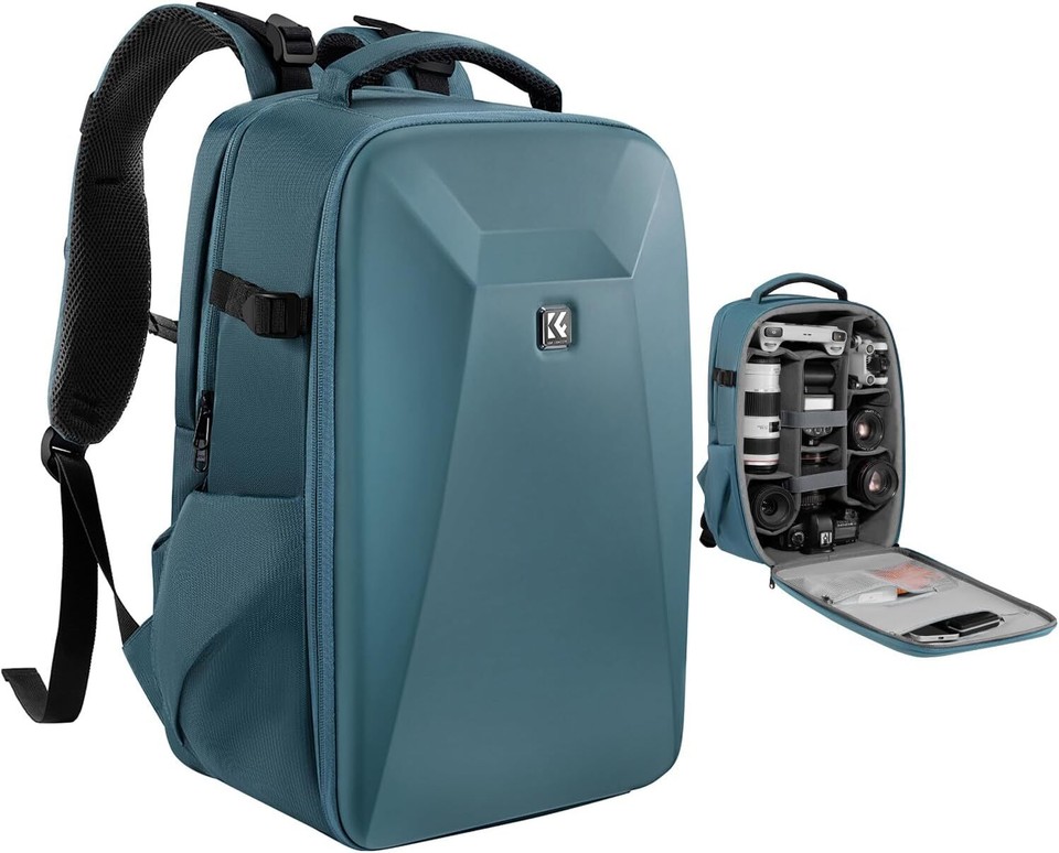 K&F CONCEPT Camera Backpack Waterproof Hardshell Bag for DSLR/SLR ...