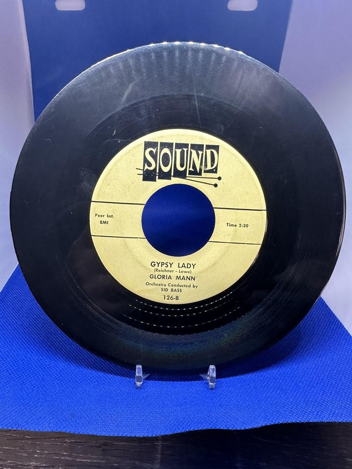 Gloria Mann 45rpm Vinyl Sound Records Teen Age Prayer / Gypsy Lady ...