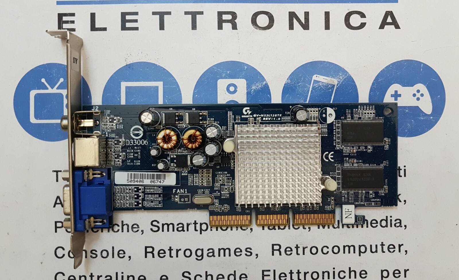 Scheda video AGP NVIDIA GeForce FX 5900 5200 5500 5700 ASUS Gigabyte ...