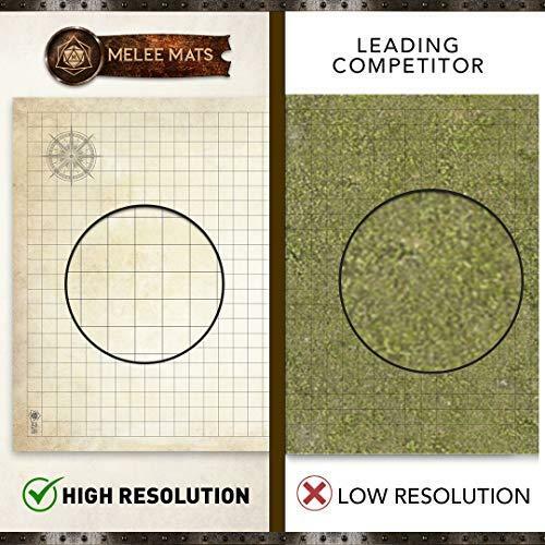 Battle Grid Game Mat - Ultra Durable Polymer Material - Role-Playing ...