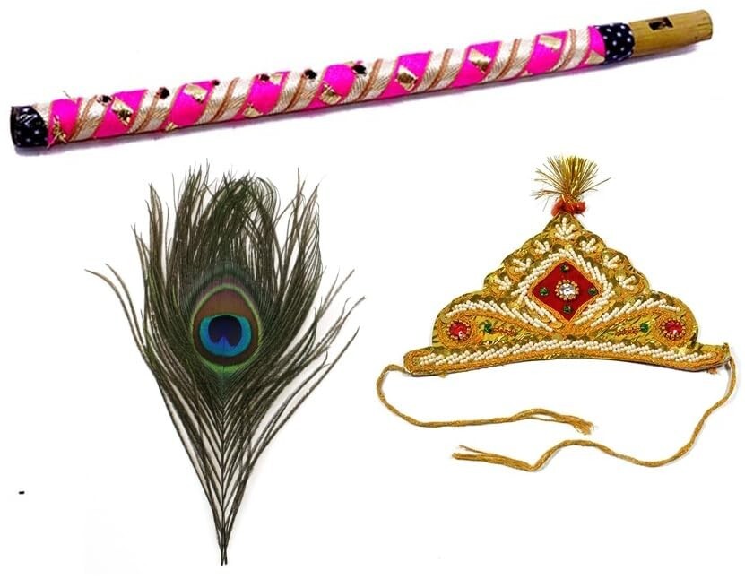 Bansuri With Mor Pankh