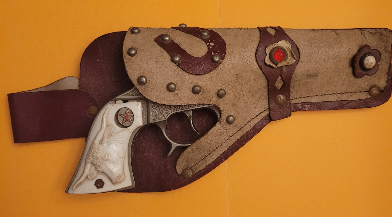 Vintage 1950's Hubley Toy Texan Jr. Revolver Cap Gun Original Untested ...