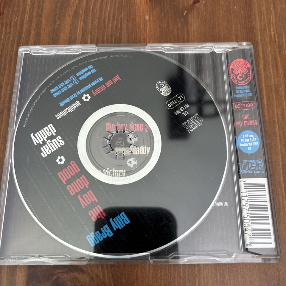 Billy Bragg : The Boy Done Good (Cooking Vinyl, 1997) CD Single #1 ...