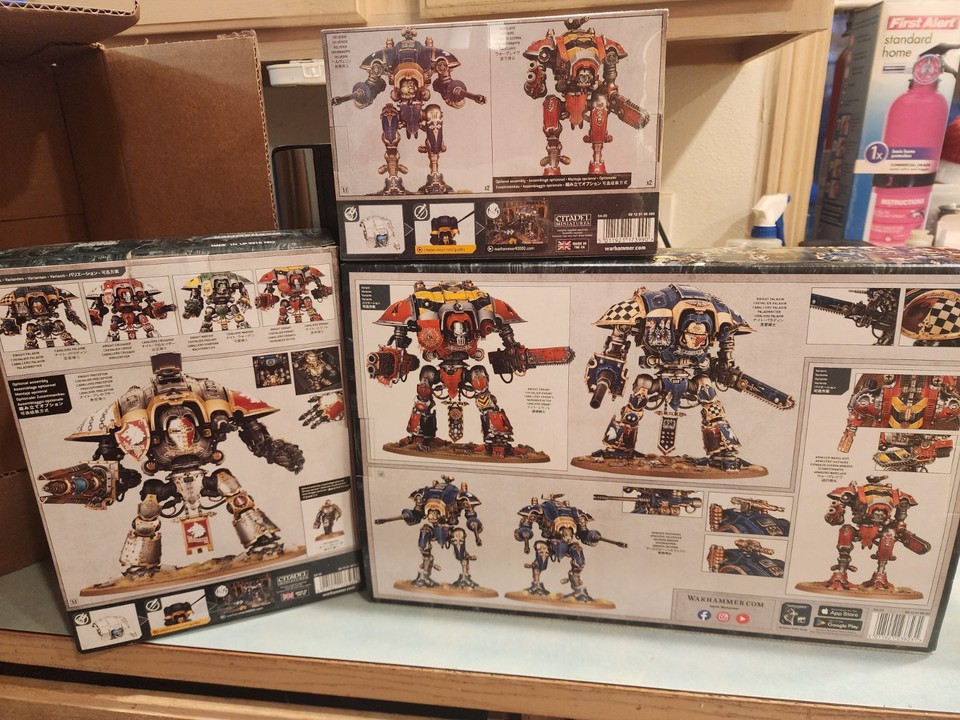 40k Imperial Knights Army Lot: Valourstrike Lance, Preceptor/Canis Rex ...