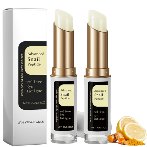 2PCS Turmeric Eye Balm Stick for under Eyes Bags, 2025 New Turmeric ...