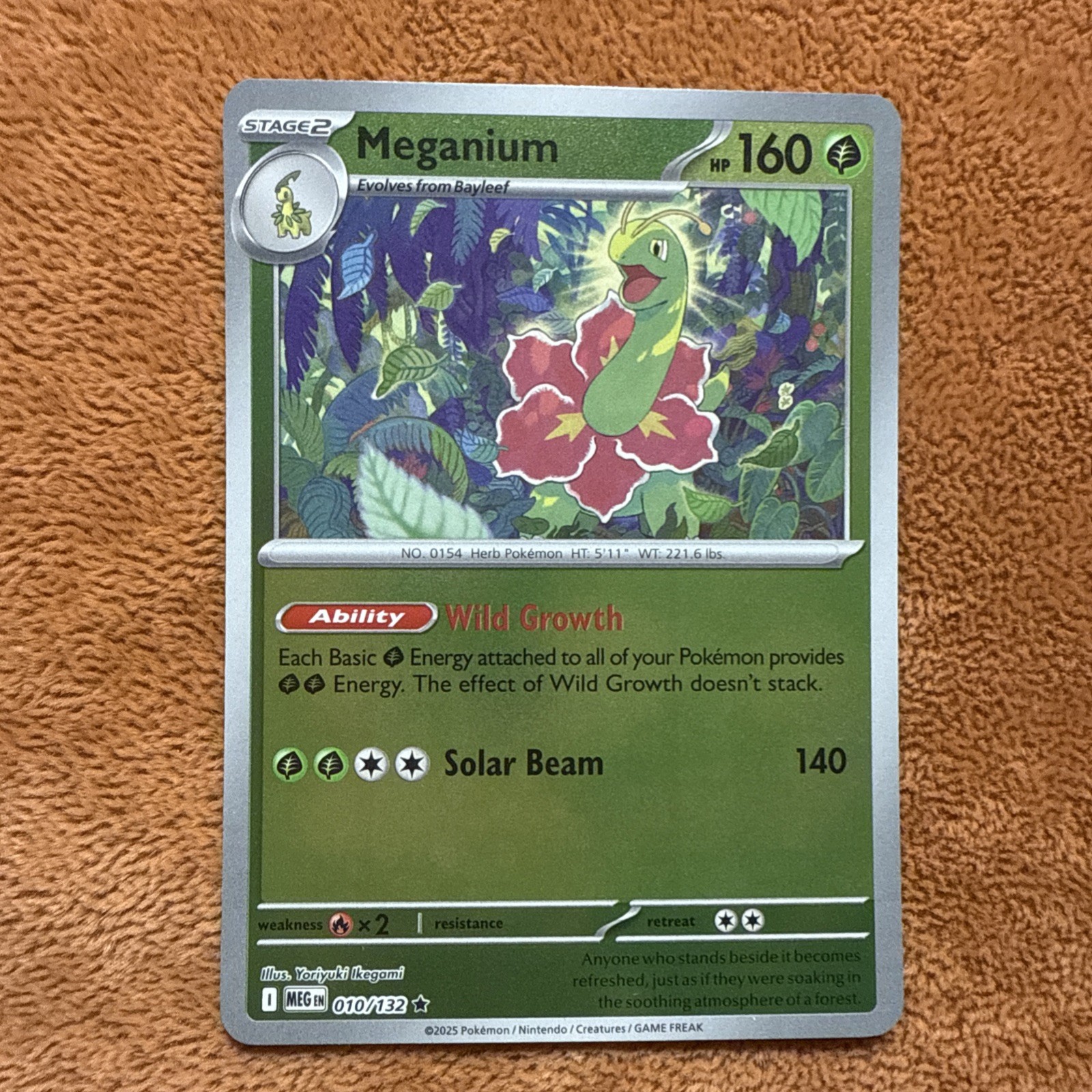 Meganium - 010/132 - Reverse Holo -Mega Evolution - Pokémon nm | eBay
