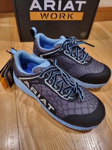 ARIAT Women's Outpace Composite Toe Safety Shoe Size 7 C Wide Grey ...