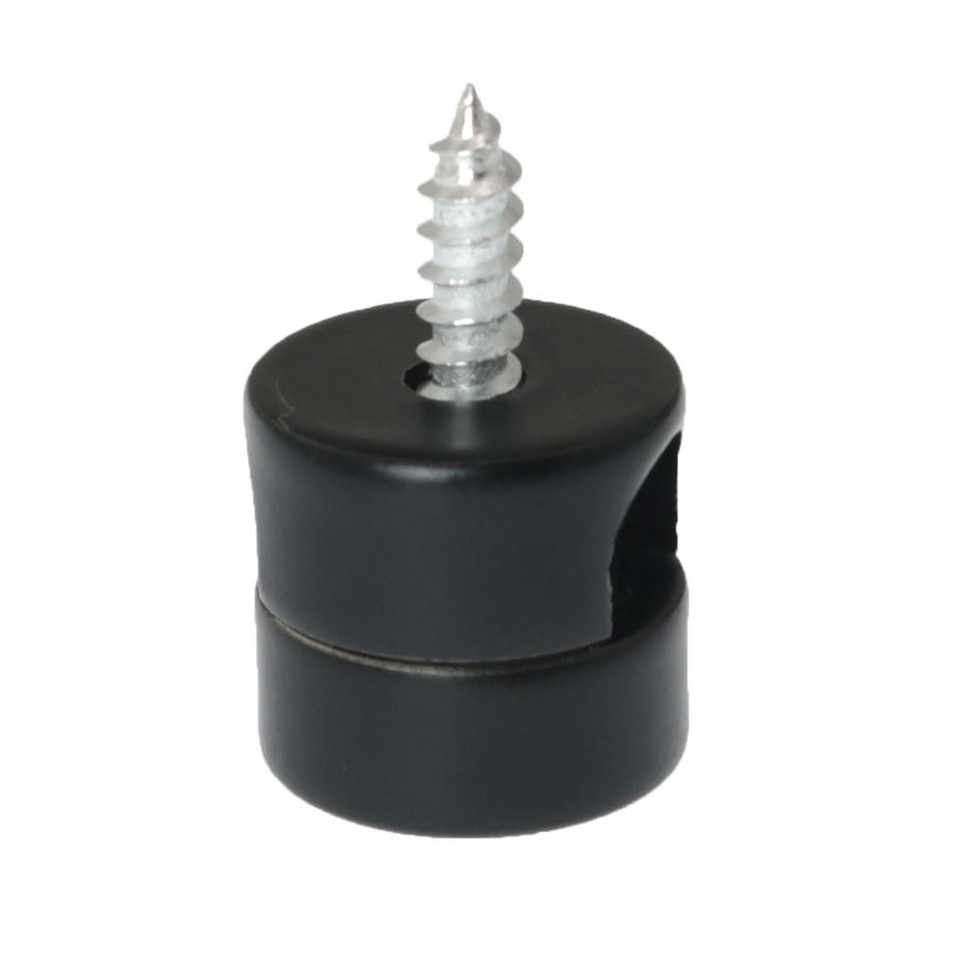 RLECS 4pcs Pendant Lighting Fixture Black Metal Aluminum Cable Clip for ...