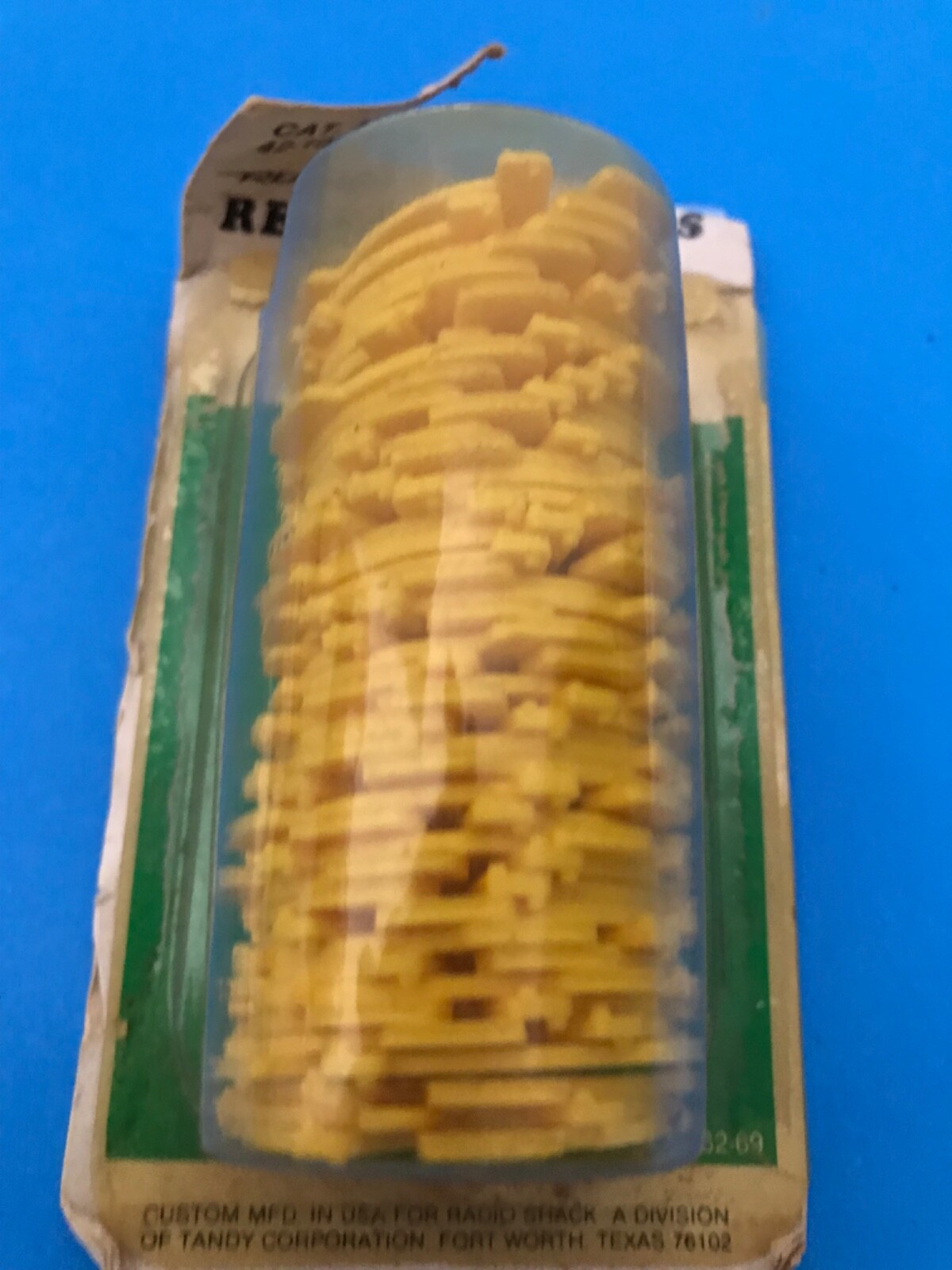 Realistic Record Inserts 45 RPM Easy Snap Yellow Radio Shack 40 Pack ...