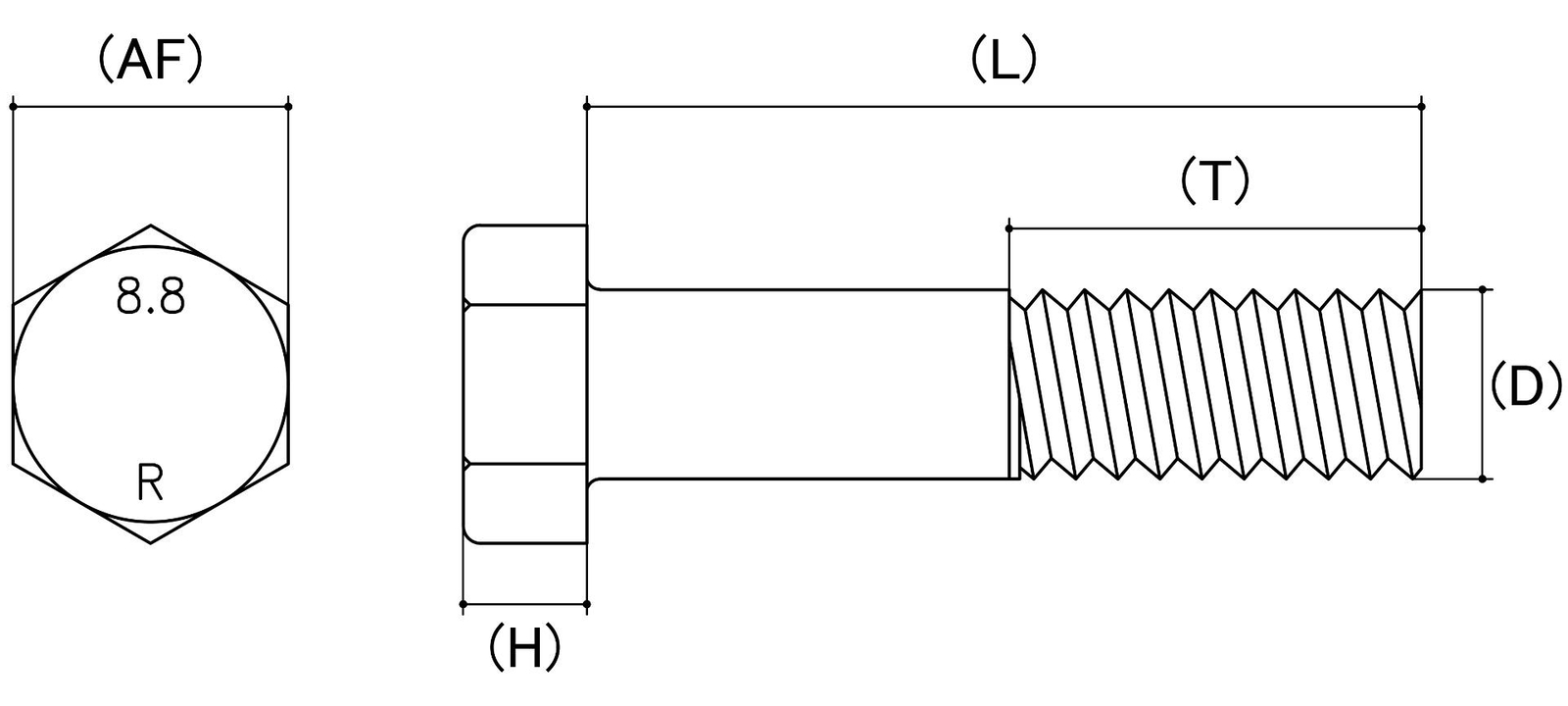 Pack of 100 Zinc 1/4" BSF x 2" Fine Hex Bolt High Tensile BS 1083 Grade ...