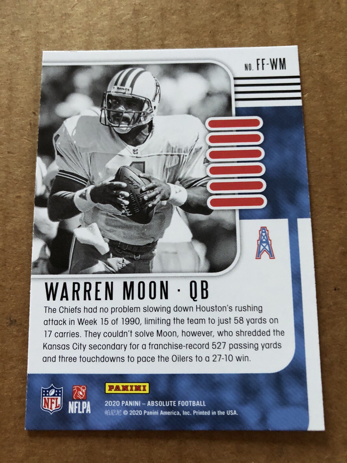2020 ABSOLUTE FANTASY FLASHBACK #15 WARREN MOON OILERS $$$$ | eBay