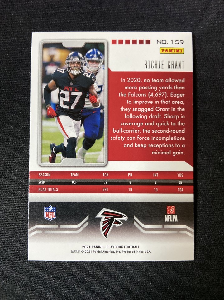 2021 Panini Playbook RICHIE GRANT SPARKLE (RC) #159 | eBay