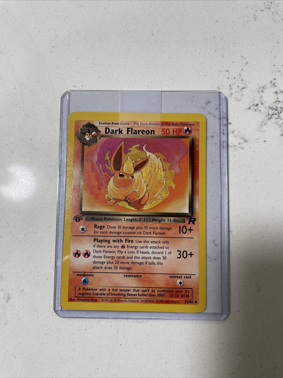 1st Edition Dark Flareon 35/82 Team Rocket 2000 Pokemon Card | eBay