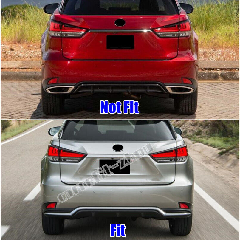 For Lexus RX 350L 450h 450hL 2020-22 Stainless Rear Exhaust Muffler Tip ...