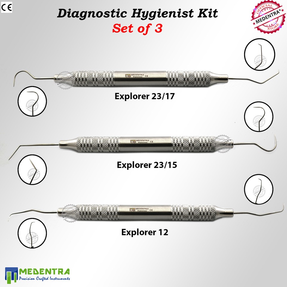Endodontics Root Canal Treatment Explorers Endo Spreaders Dentist ...